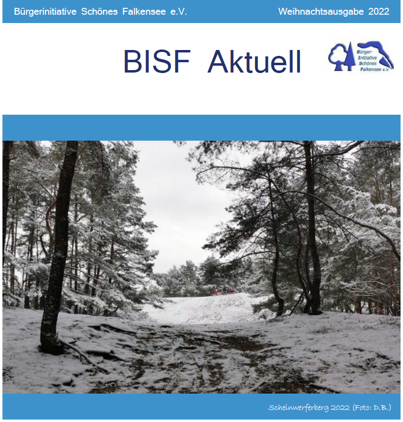 BISF Aktuell – Weihnachtsausgabe - Bürgerinitiative Schönes Falkensee e.V.